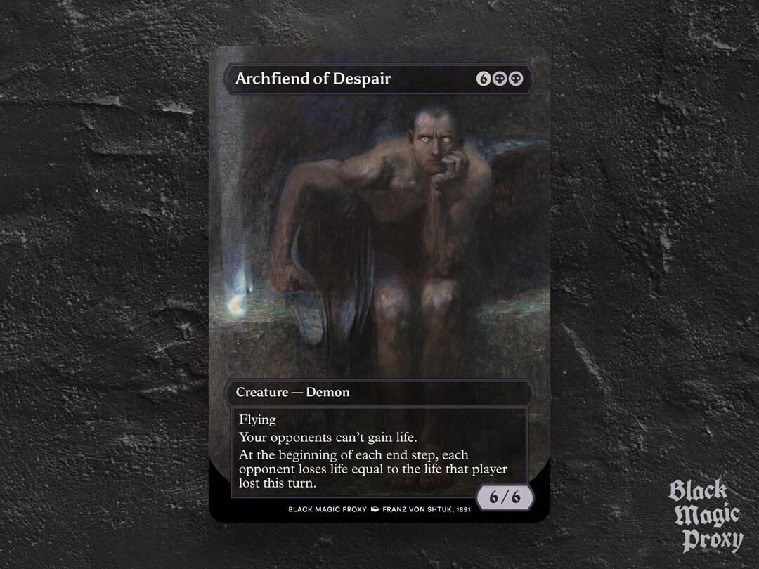Archfiend of Despair MTG Proxy Custom Art for Magic the Gathering EDH Commander - Etsy