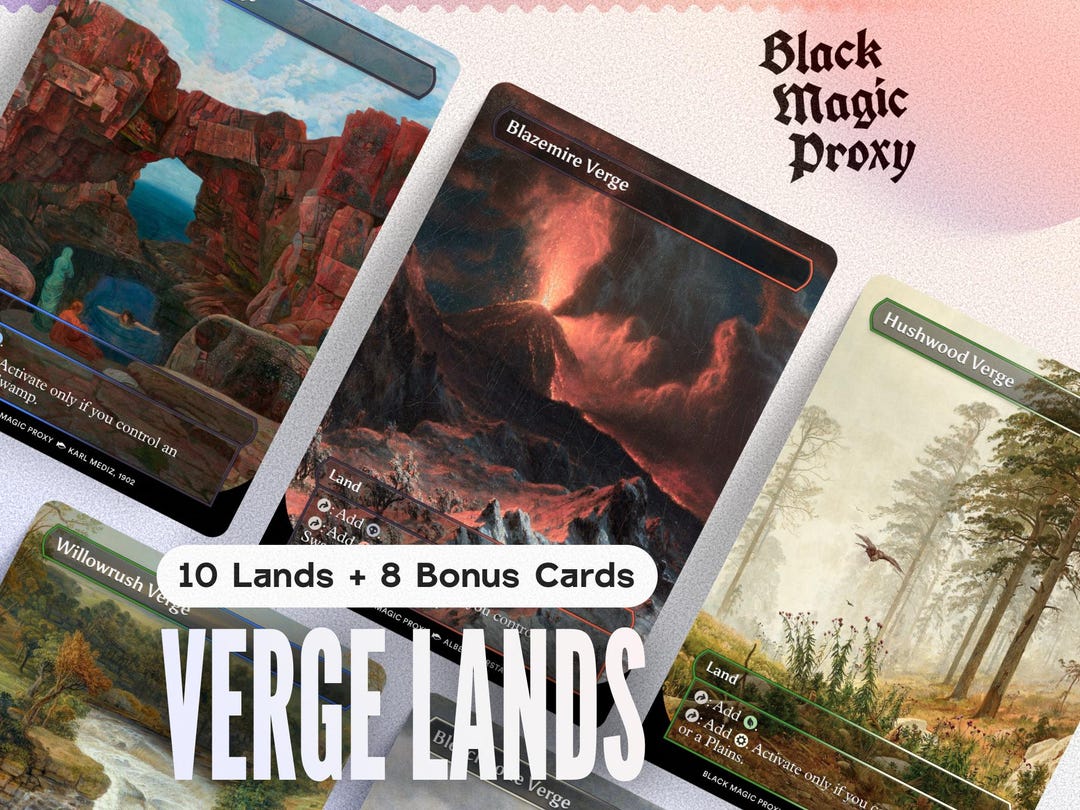 Verge Lands Bundle — Custom Playtest Cards for MTG EDH Commander - Etsy