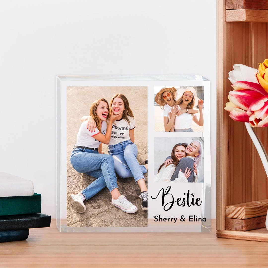 Personalized Photo Gift, Custom Photo Block, Acrylic Picture Frame ...