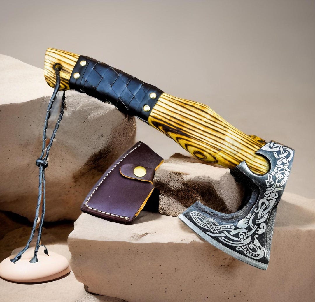 Hand Forged Viking Axe, Throwing Axe, Custom Axe, Engraved Axe ...