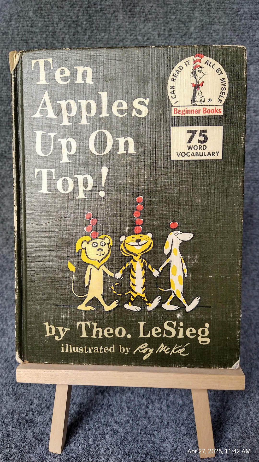 Dr Seuss Ten Apples up on Top 1961 Book Readers Version - Etsy