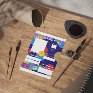 Printable All About Me Worksheet | Inside Out Inspired | Digital ...