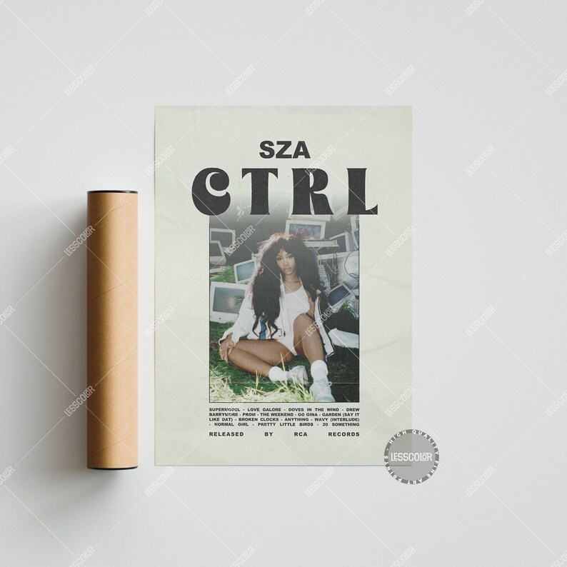 SZA Poster CTRL Poster SZA Ctrl Deluxe Tracklist Album Cover Poster ...
