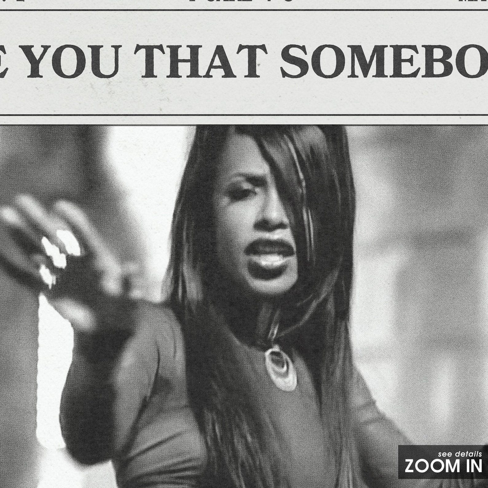 Aaliyah Retro Newspaper Print, Are You That Somebody Poster, Are You ...