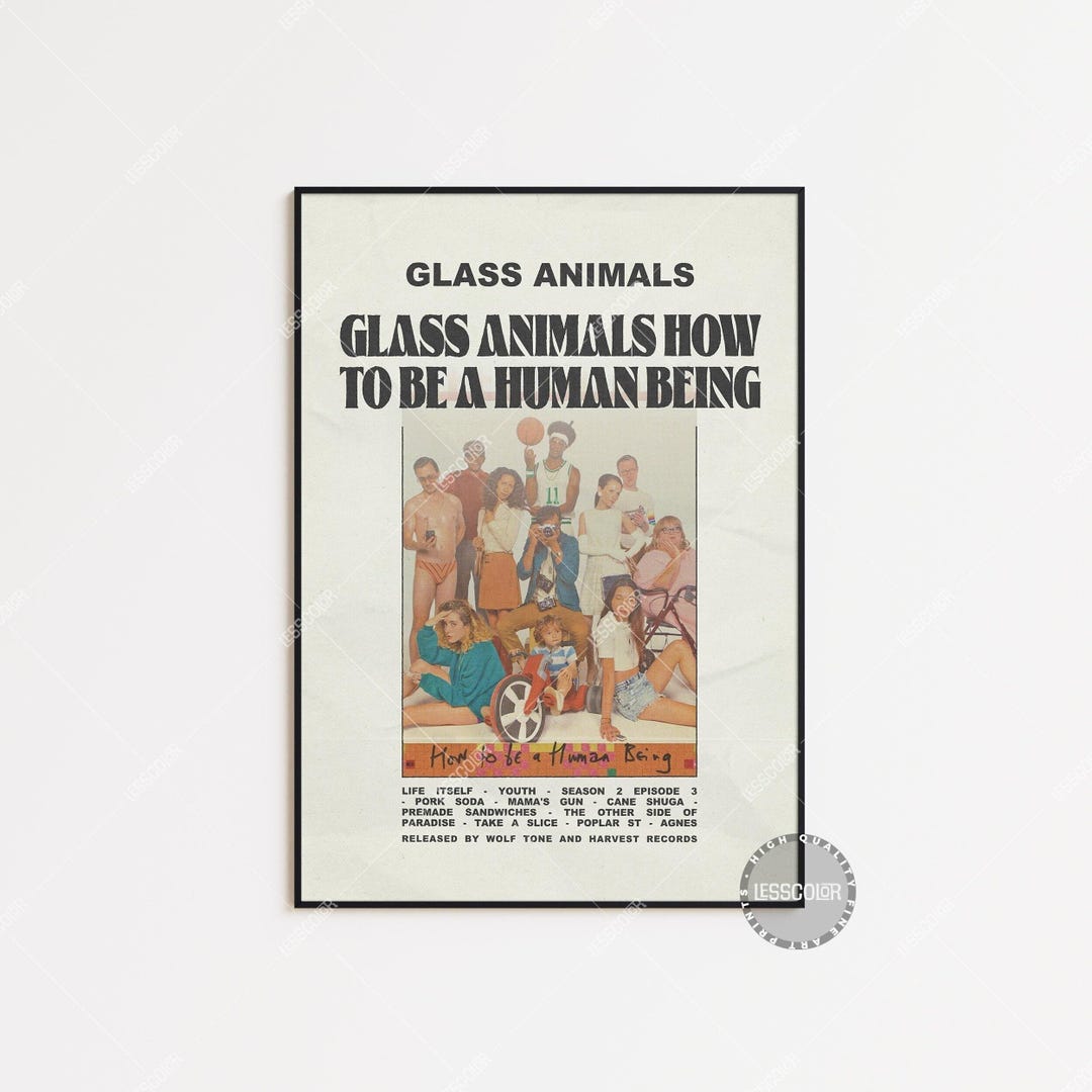 Glass Animals Posters / How to Be A Human Being Poster / Album Cover ...
