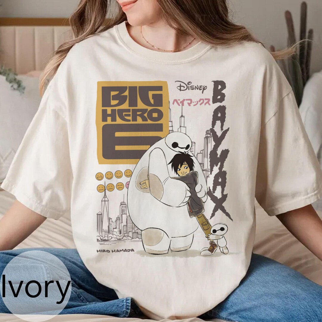 Retro Disney Baymax and Friends T-shirt, Big Hero 6 Characters Tee ...