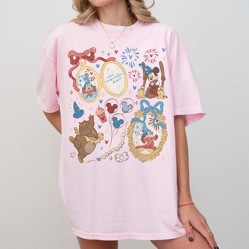 Retro Disney Coquette Bow Mickey Sorcerer Some Imagination Huh Comfort ...
