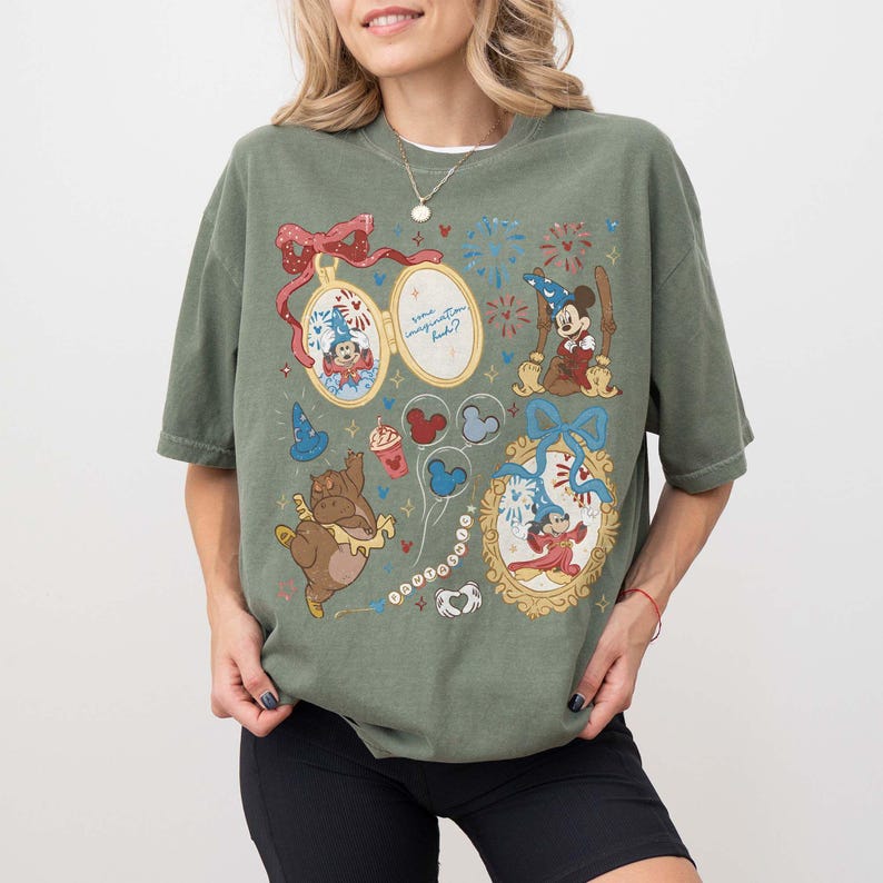Retro Disney Coquette Bow Mickey Sorcerer Some Imagination Huh Comfort ...