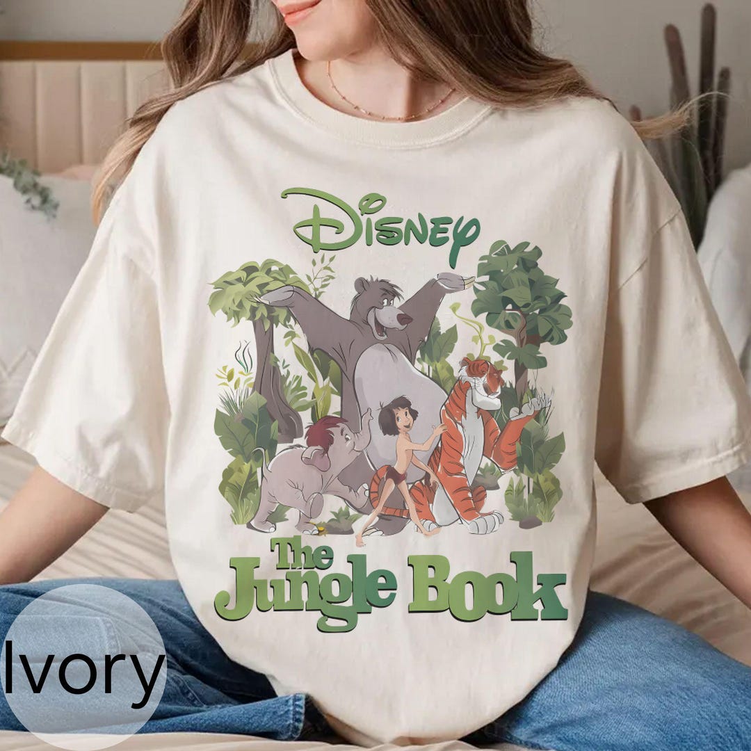 Retro Disney the Jungle Book Comfort Colors Shirt, Mowgli Baloo Shere ...
