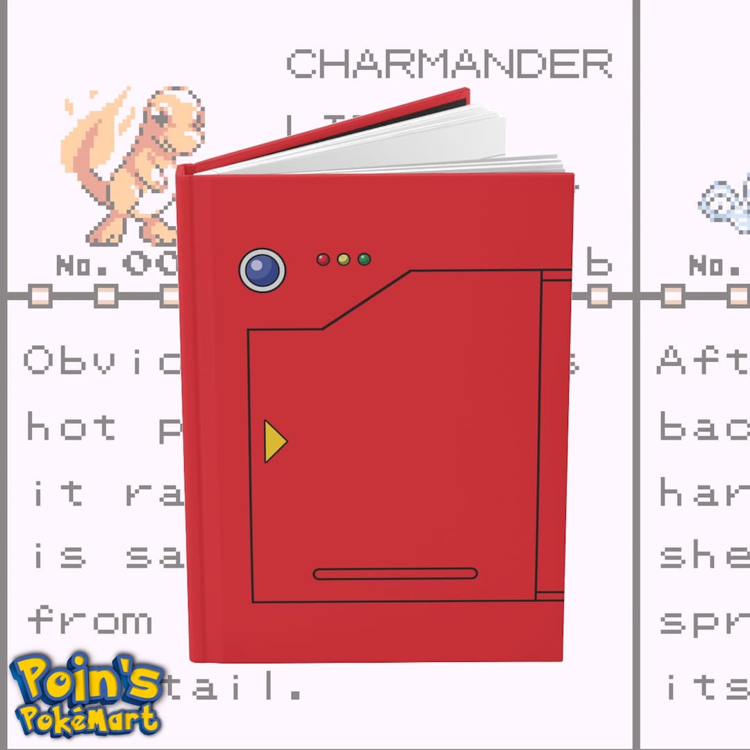 Pokédex Adventure Journal: Pokémon-inspired Hardcover Notebook - Etsy