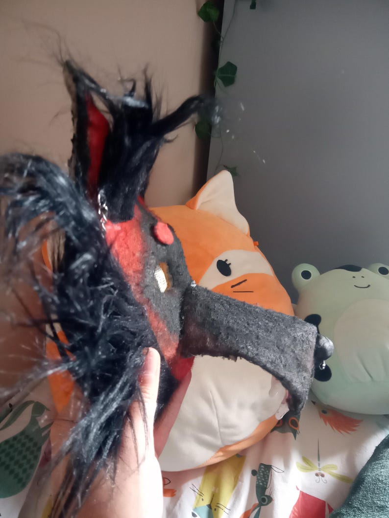 Handmade Cross Fox Mask Cross Fox, Foxes, Canine Mask, Animals, Therian ...