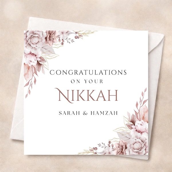 Muslim Marriage Cards - Etsy UK