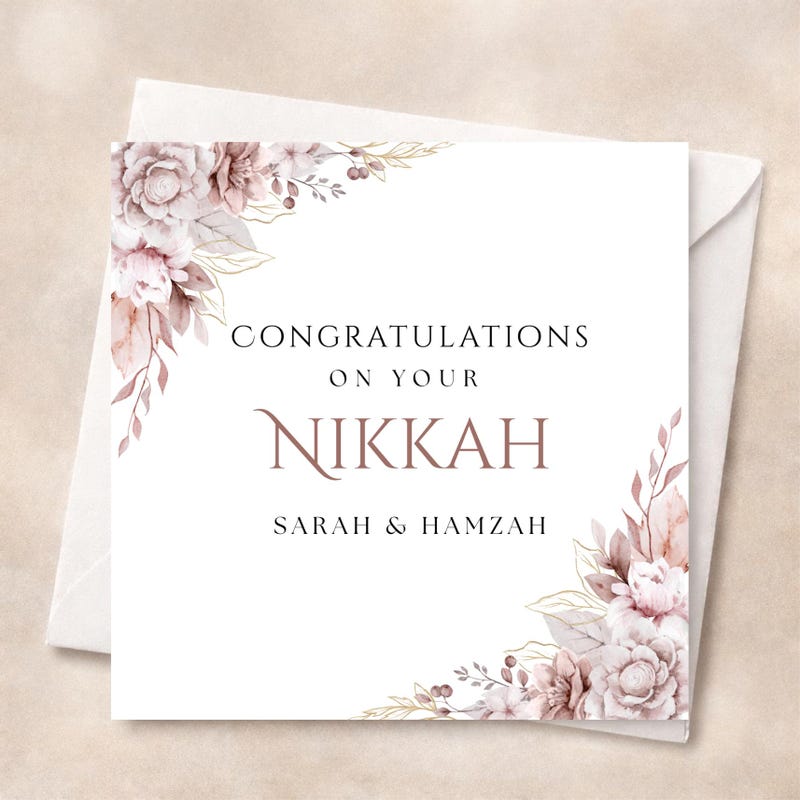 Muslim Marriage Cards - Etsy UK