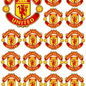 Manchester Logo Edible Icing Sheet Print A4 for Cakes, Cupcakes ...