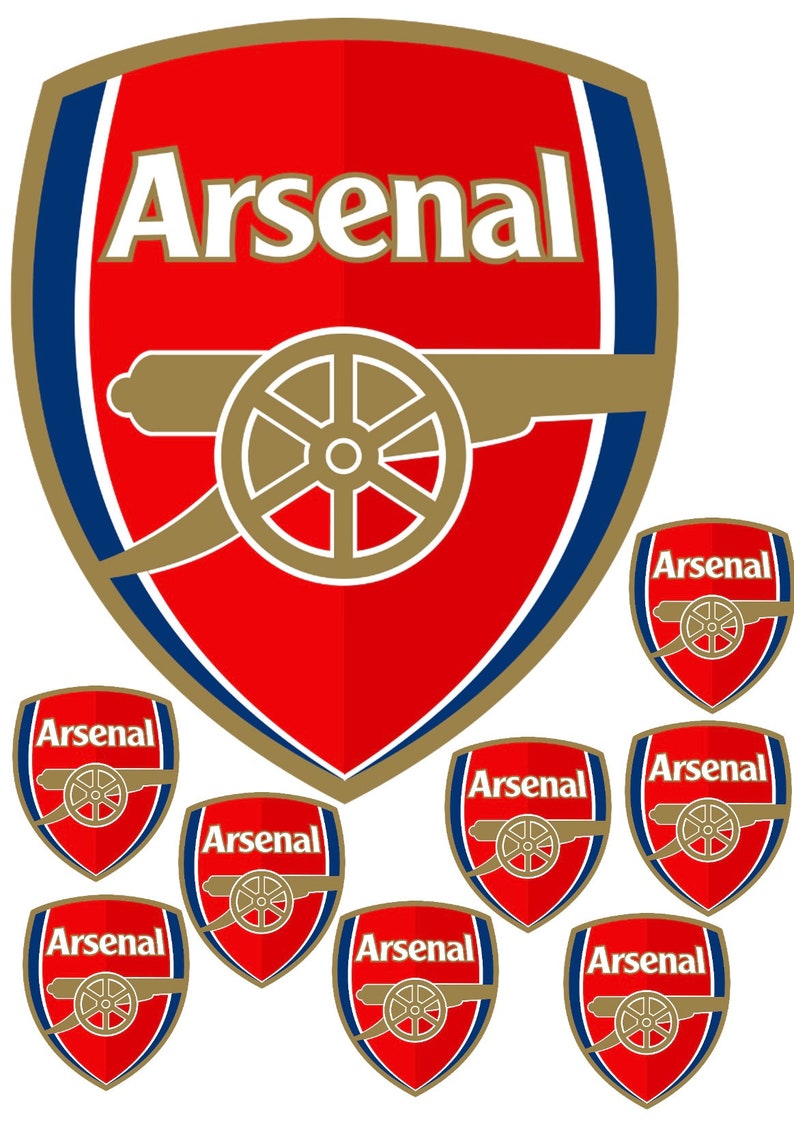 Arsenal Logo Edible Icing Sheet Print A4 for Cakes, Cupcakes, Cookies ...