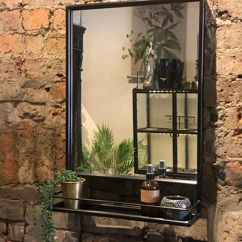 Mirror With Shelf - Etsy