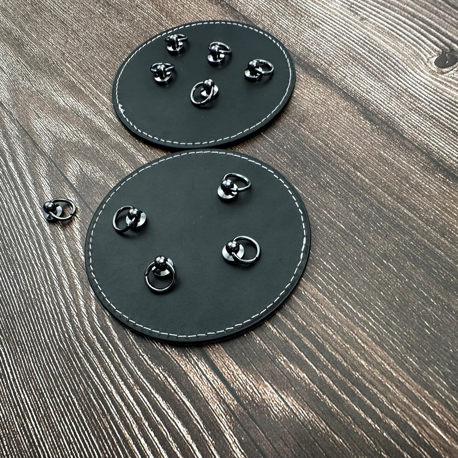 Pull Loop With Stud, 20set Metal Chain Screw Connector Back, Round ...