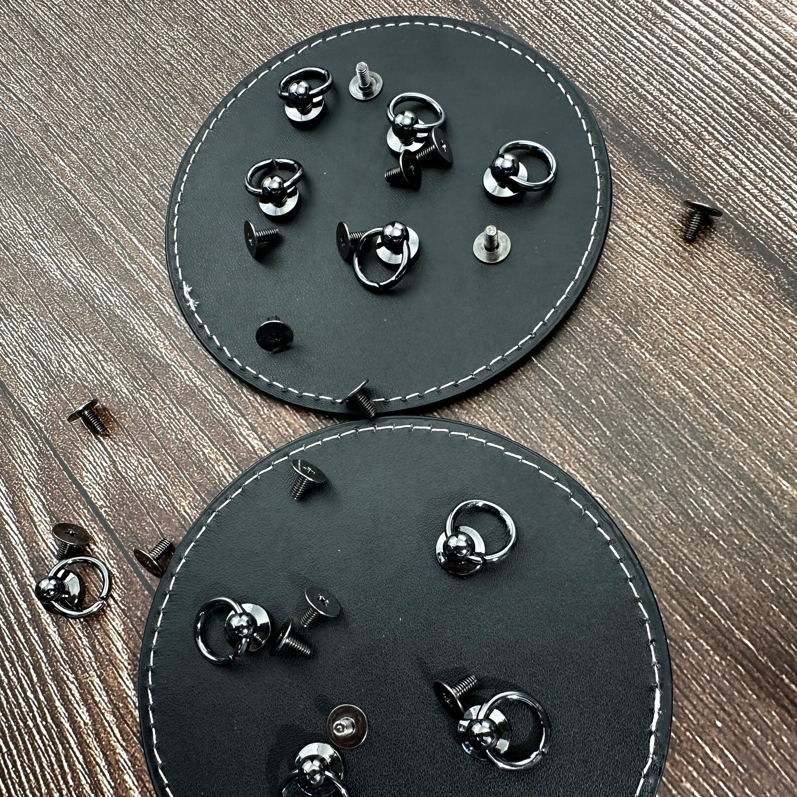 Pull Loop With Stud, 20set Metal Chain Screw Connector Back, Round ...