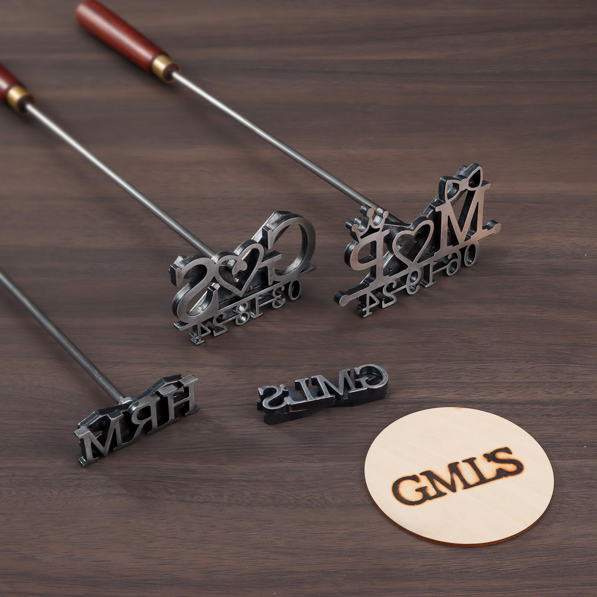 Personalized Rustic Wedding Branding Iron, Initial Brander, Number ...