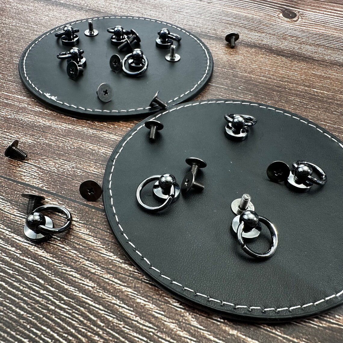 Pull Loop With Stud, 20set Metal Chain Screw Connector Back, Round ...