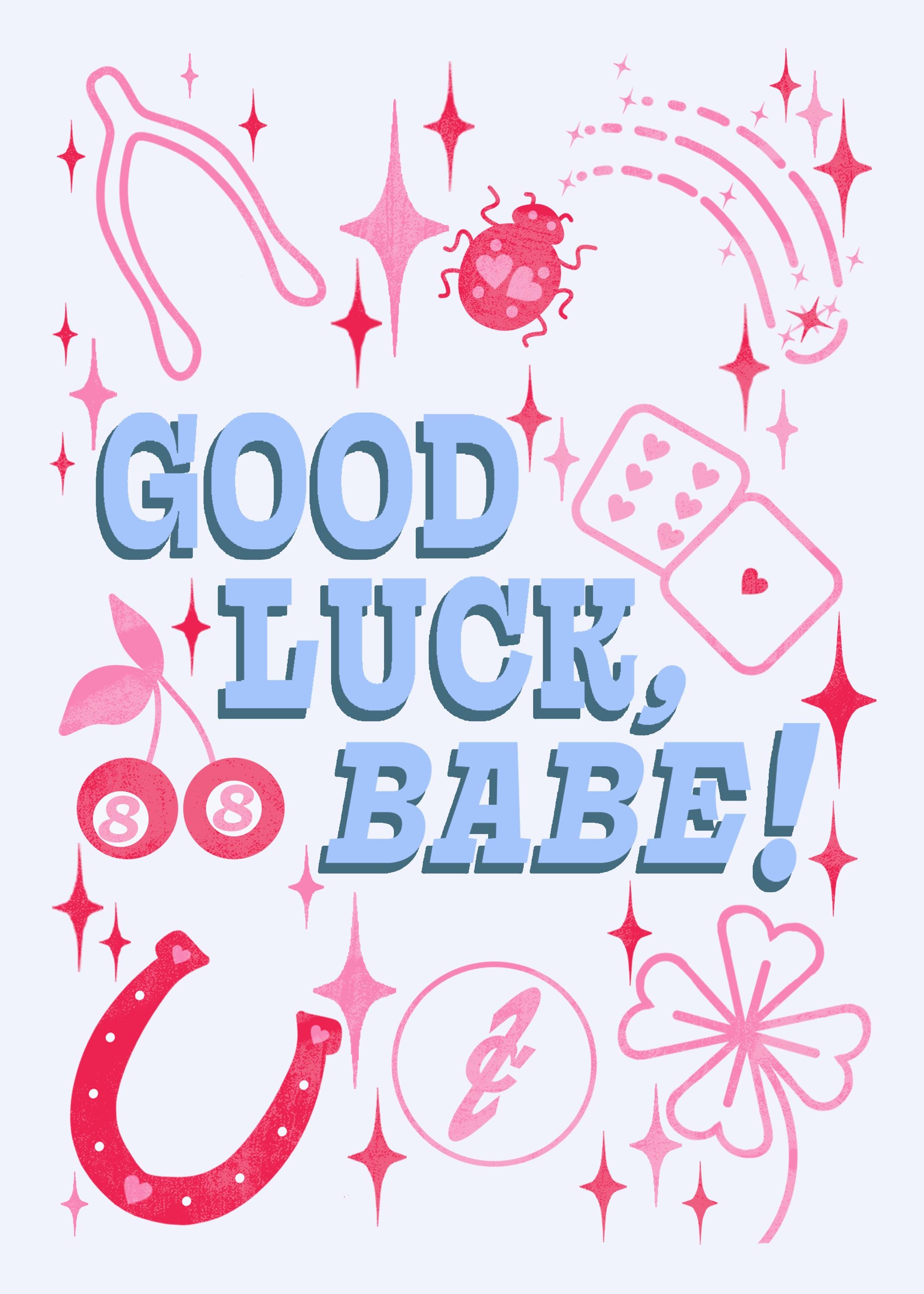 Good Luck, Babe Print - Etsy