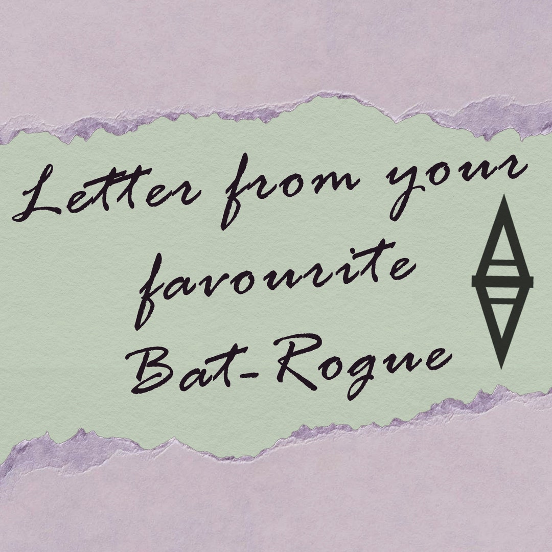 Letter From Your Favourite Bat-rogue - Etsy
