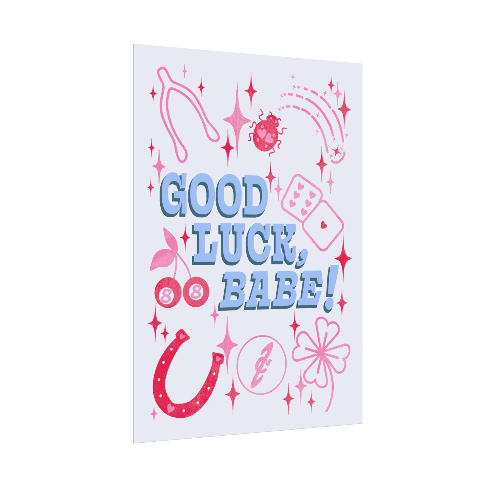 Good Luck, Babe Print - Etsy