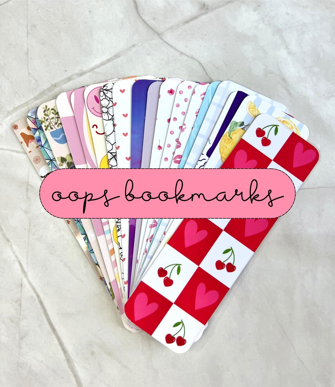 Set of Three Oops Bookmarks [random], Less Than Half Price, Bookish ...