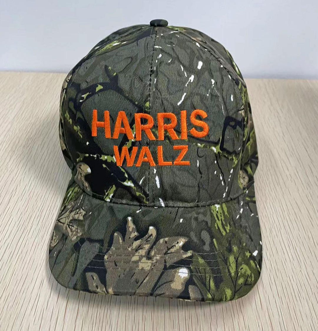 Harris Walz 2024 Embroidered Camo Hat, Caps Kamala & Tim Campaign Caps ...