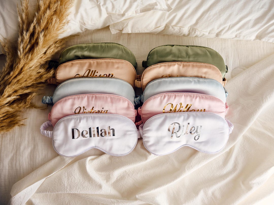 Personalized Eye Mask, Bridesmaid Gift, Bridal Party Gift, Sleep Mask ...