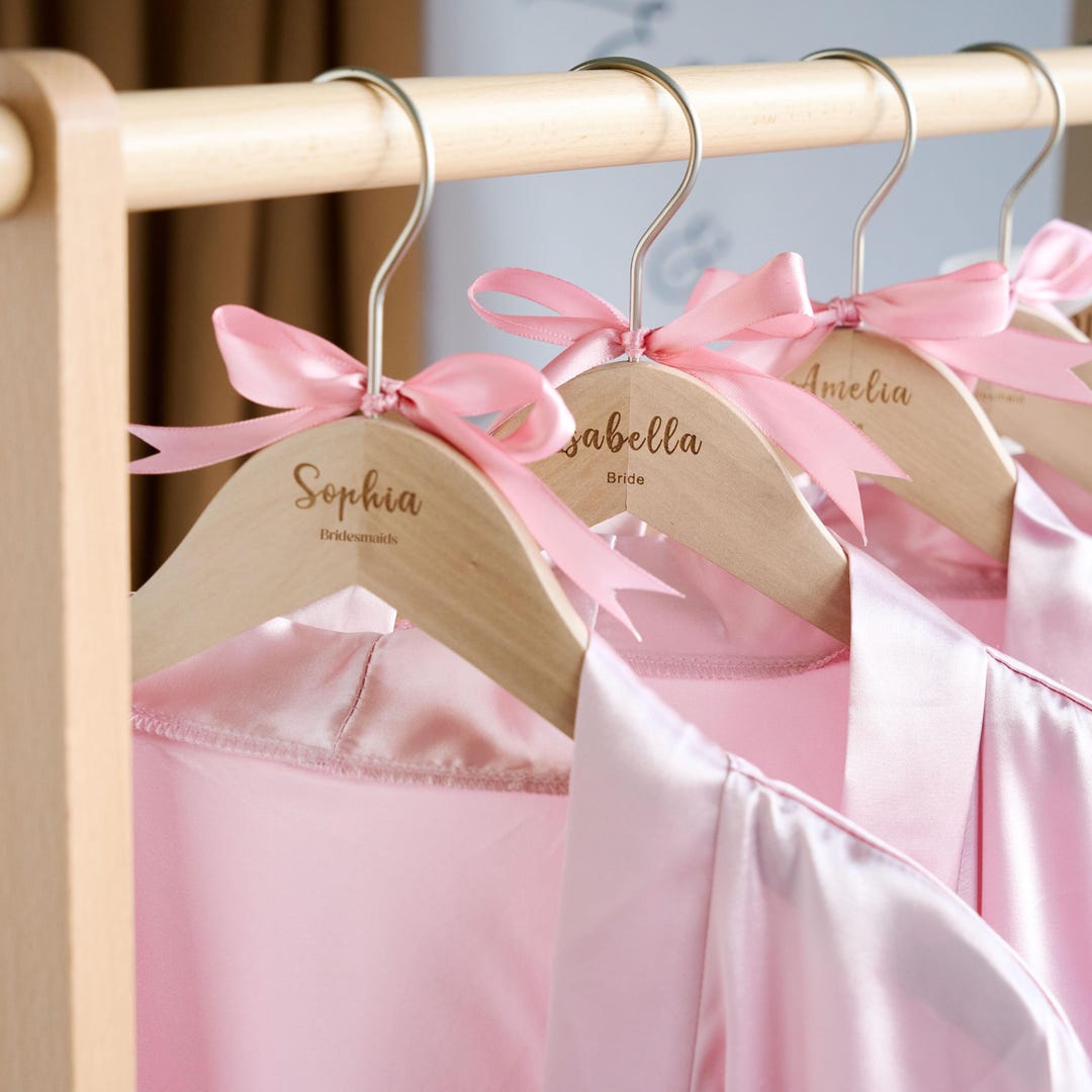 Personalized Bridesmaid Hangers, Wedding Hanger, Bridesmaid Gifts ...