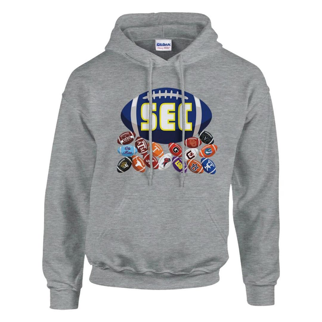 SEC Football Hoodie - Classic Unisex Pullover Hoodie | Gildan® 18500 - Etsy