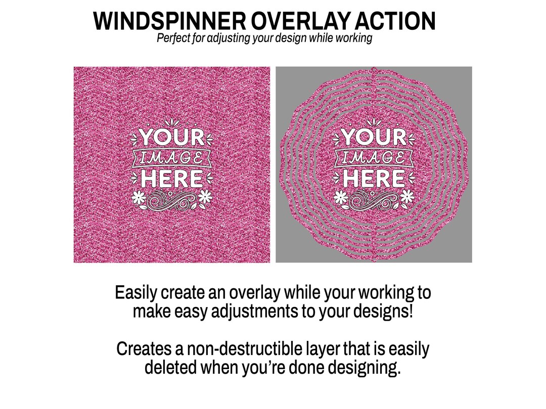 12 Inch Wind Spinner Overlay Action for Photoshop | Photoshop Action ...