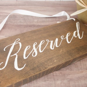 Wedding Sign, Rustic Wedding Sign, Wedding Reserved Sign, Wood Reserved ...
