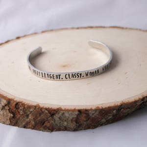 Stamped Bracelet Adjustable Cuff Stocking Stuffer Christmas - Etsy