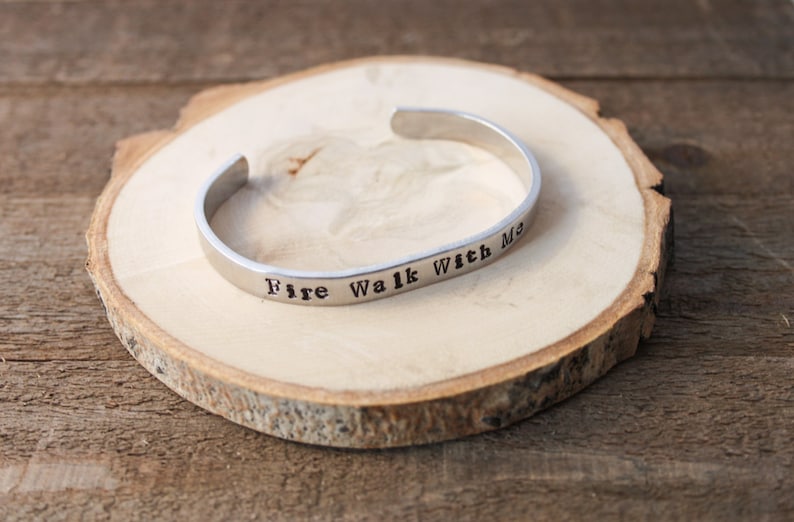 Stamped Bracelet Adjustable Cuff Stocking Stuffer Christmas | Etsy