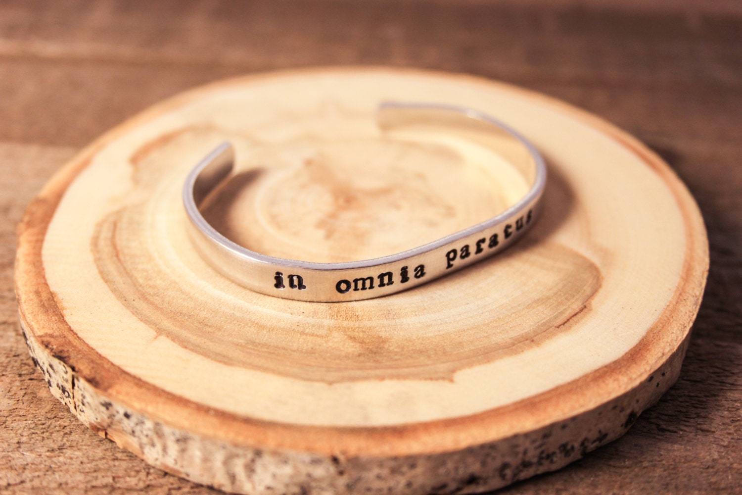 Stamped Bracelet Adjustable cuff Stocking Stuffer Christmas | Etsy