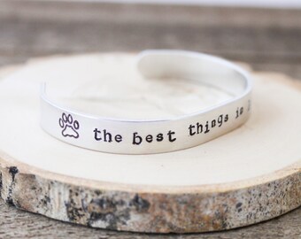 Stamped Bracelet Adjustable Cuff Stocking Stuffer Christmas - Etsy