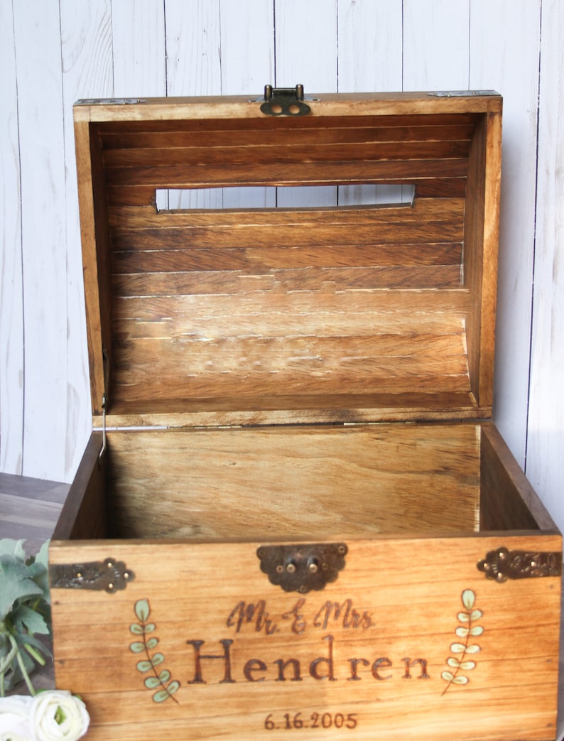 Personalized Wedding Card Box Wedding Card Box With Slot | Etsy