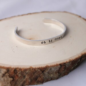 Stamped Bracelet, Adjustable Cuff, Stocking Stuffer, Christmas Gift ...