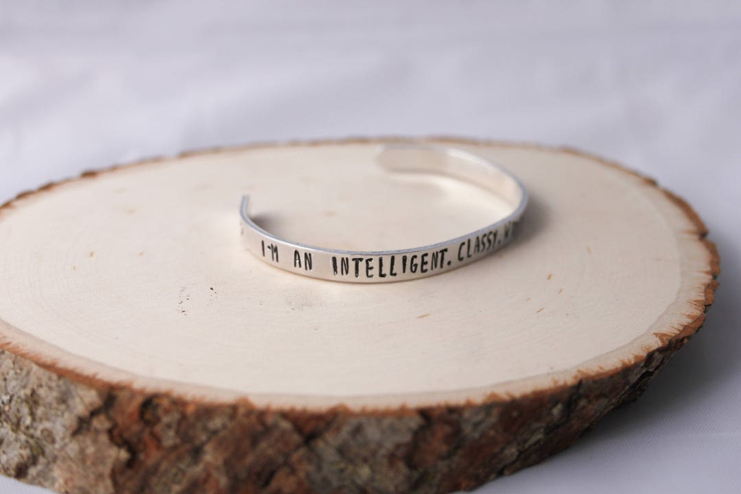 Stamped Bracelet Adjustable Cuff Stocking Stuffer Christmas - Etsy