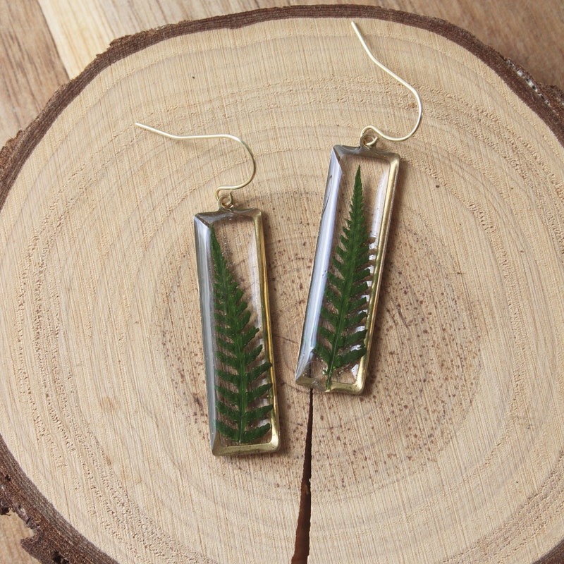 Fern Earrings - Etsy