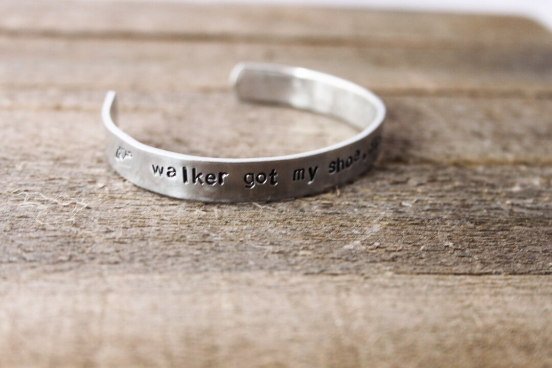 Stamped Bracelet, Adjustable Cuff, Stocking Stuffer, Christmas Gift ...