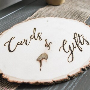 Wedding Card Table Sign Wedding Gift Sign Rustic Wedding - Etsy
