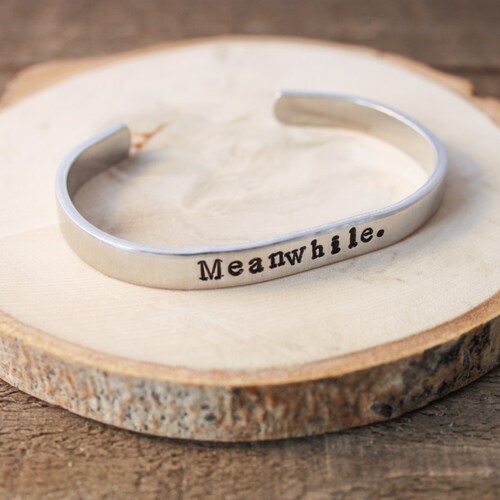 Stamped Bracelet Adjustable Cuff Stocking Stuffer Christmas - Etsy
