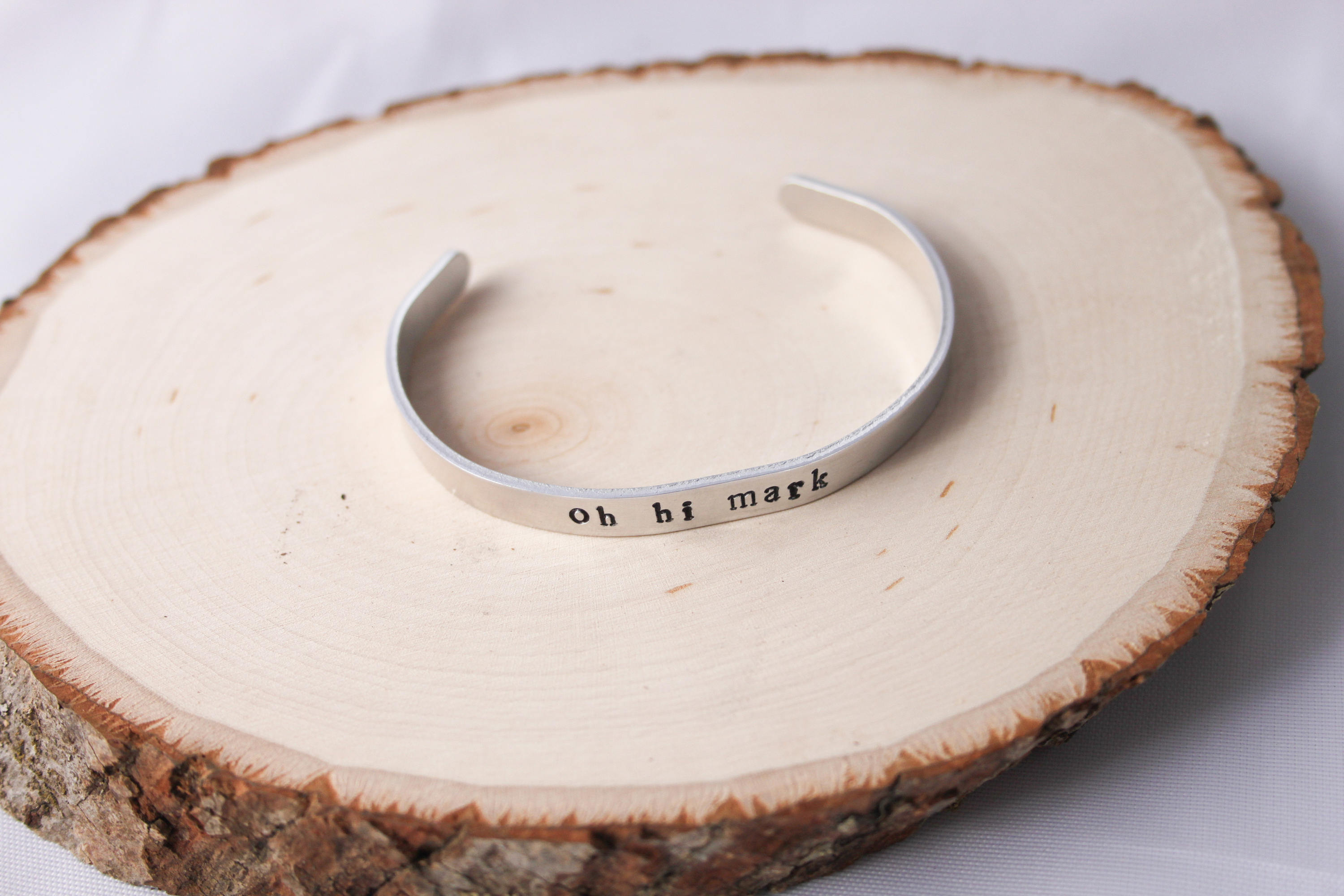 Stamped Bracelet, Adjustable Cuff, Stocking Stuffer, Christmas Gift ...