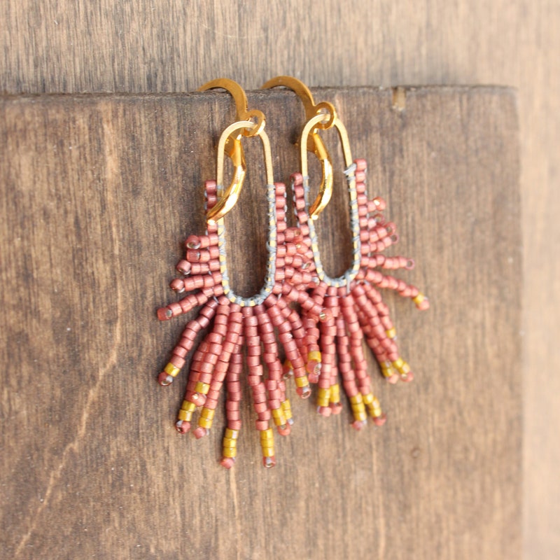 Seed Bead Earrings - Etsy