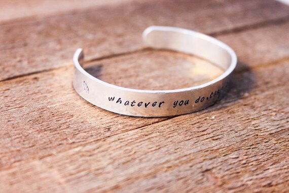 Stamped Bracelet Adjustable Cuff Stocking Stuffer Christmas - Etsy