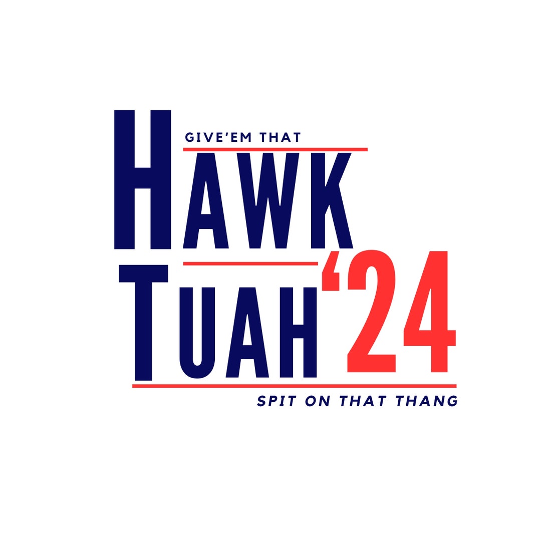 Hawk Tuah Logo Digital Download Spit on That Thing Meme Png of Hawk ...
