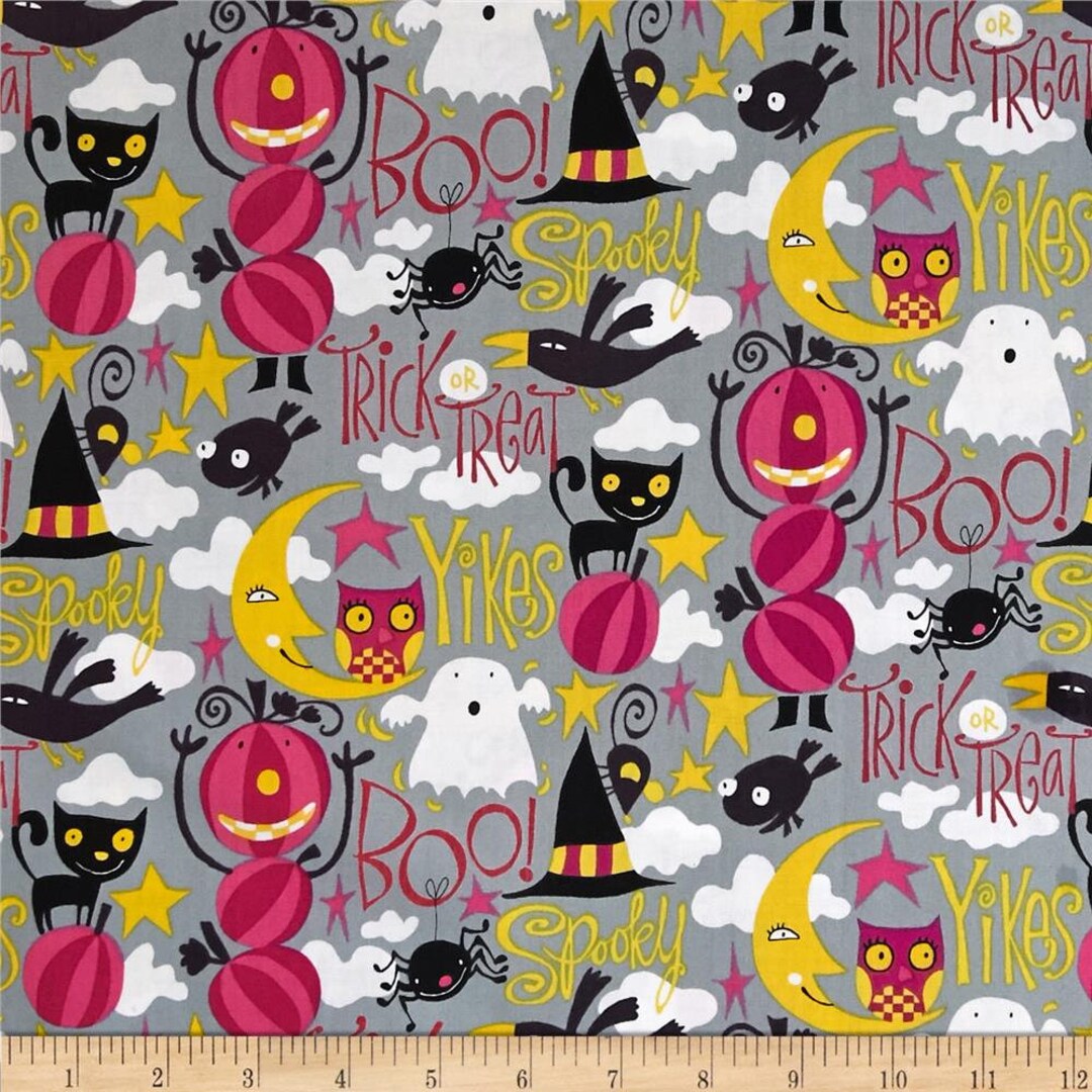 FABRIC HALLOWEEN VAMPIRE Boo by Free Spirit Fabrics We Combine Shipping ...